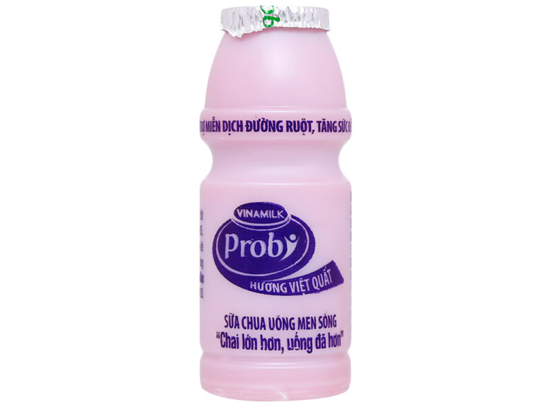 Lốc 4 chai sữa chua uống hương việt quất Vinamilk Probi 130ml