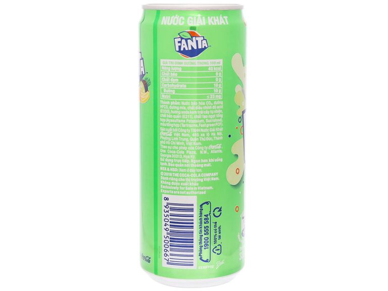 Nước ngọt Fanta hương soda kem trái cây 330ml l SIÊU THỊ HOA BA