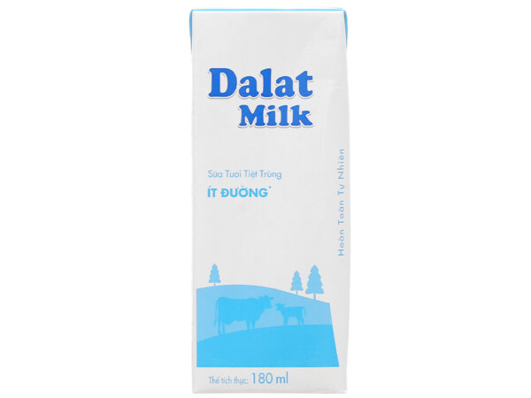 Sữa Dalat Milk ít đường 4*180ml