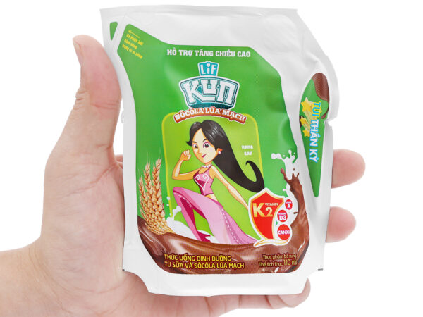 Sữa Kun túi lúa mạch 110ml