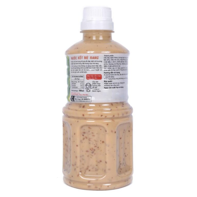 Sốt mè rang trộn salad chai 500ml