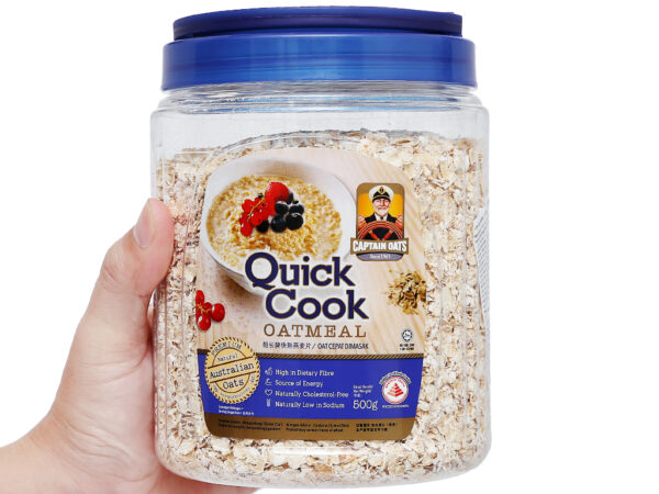 Yến mạch Captain Oats Quick Cook Oatmeal hộp 500g